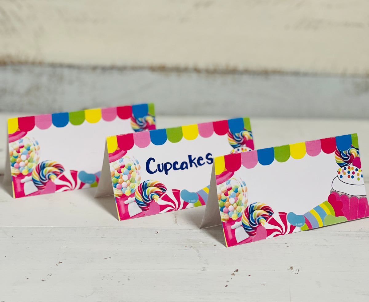 Candy Land Food Identification Cards | Candy Land Themed | Blank or Pe ...